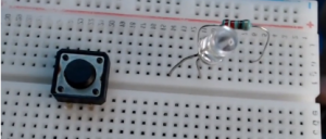 How to Make a Push Button LED Circuit With Breadboard